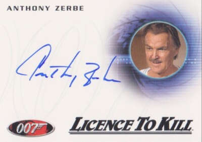 JAMES BOND 50th ANN. SERIES 2 ANTHONY ZERBE AS MILTON KREST AUTOGRAPH ...