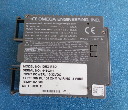 OMEGA ENGINEERING IDRX-RTD Signal Conditioner | eBay