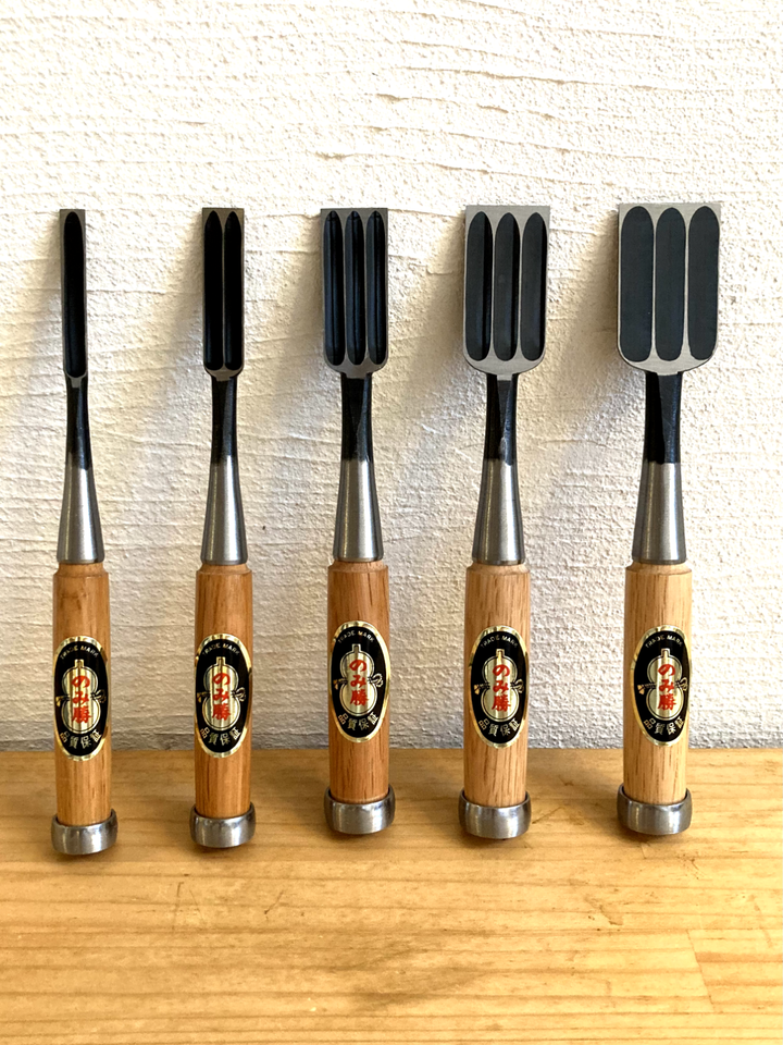 Japanese chisel Chisel “NOMIKATSU”, set of 5, with case, brand name New ...
