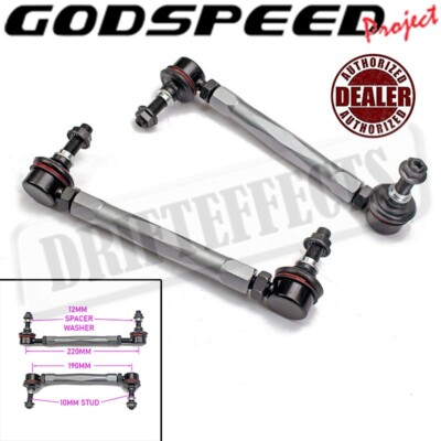 GODSPEED GSP FRONT SWAY BAR ADJUSTABLE LINKS KIT FOR MINI COOPER BASE ...