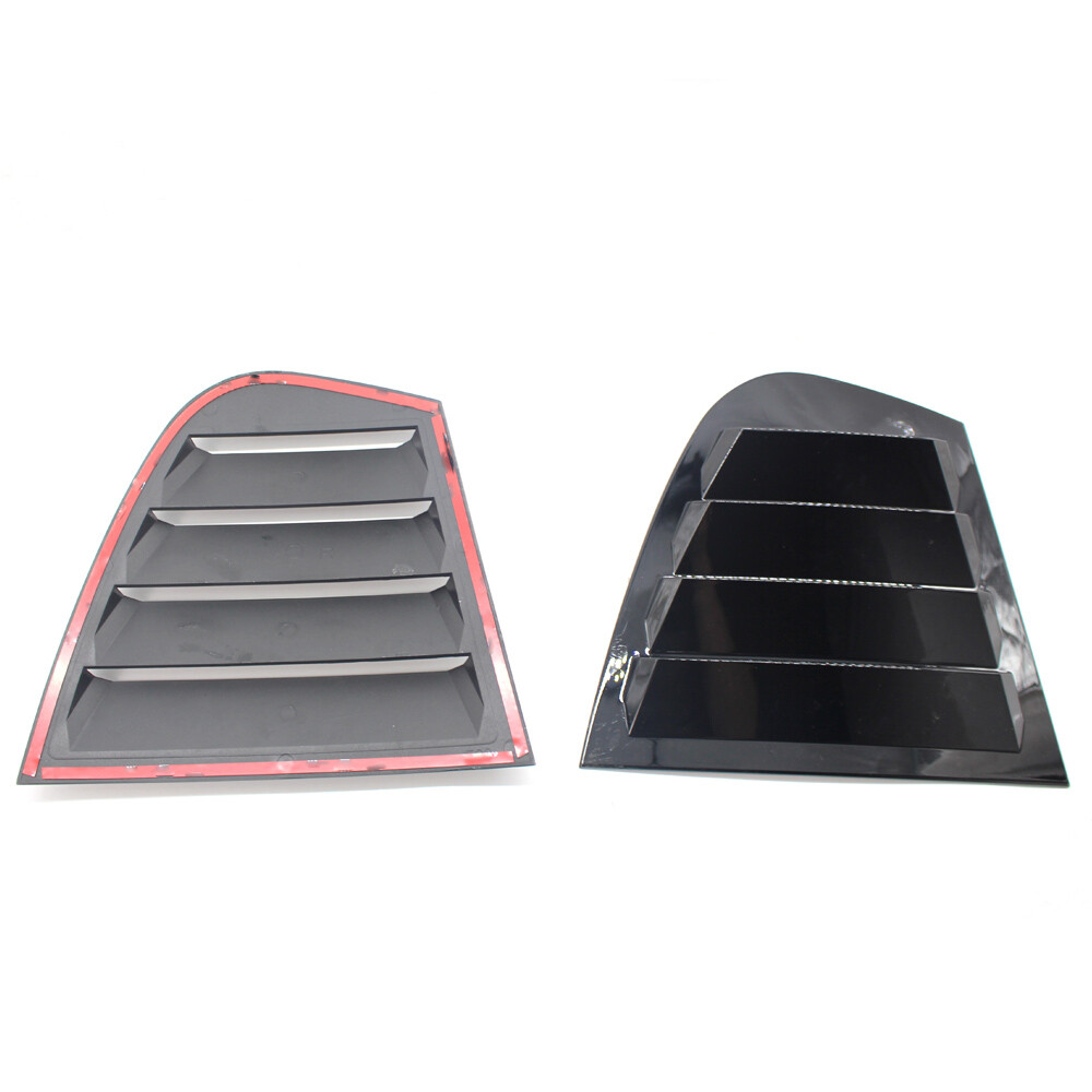 Fit BMW 3 Series E90 09-11 Pair of Rear Triangular Window Louvers Gloss ...