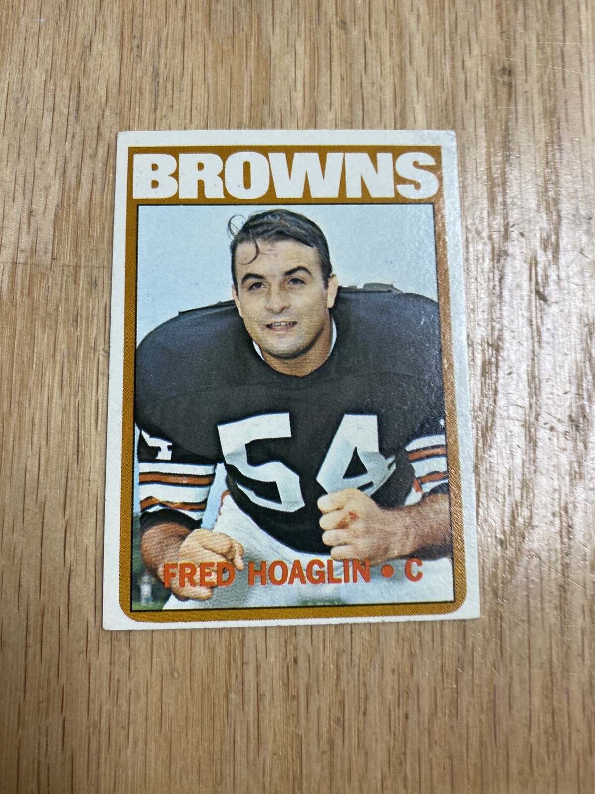 1972 Topps Football Fred Hoaglin Browns Rookie Card #19 | eBay