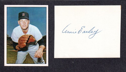 Arnold Earley ( Debut 1960 ) BOS CUBS ASTROS SIGNED AUTOGRAPH AUTO 3x5 ...