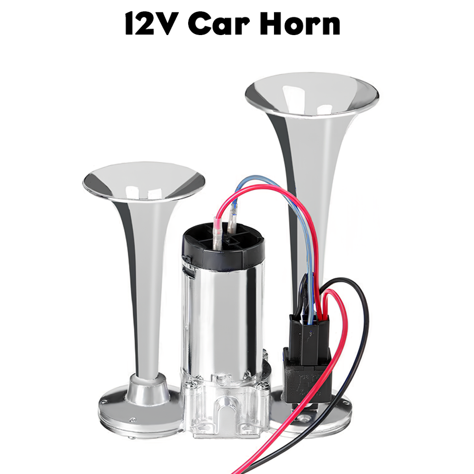 600DB 12V Electric Trains Horns Air Train Horn Kit for Truck Car Super ...