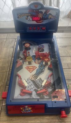 Superman Saving The World Pinball Machine Table Top Pinball RARE DC ...