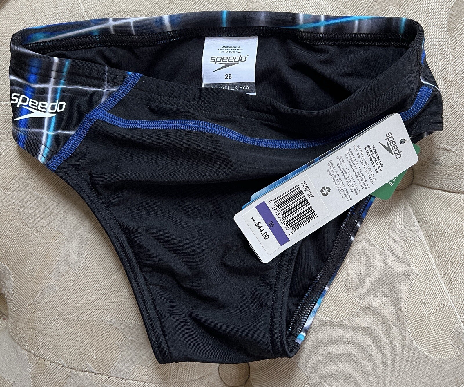 Speedo Powerflex Eco Brief (size 26) Color Speedo Blue | eBay