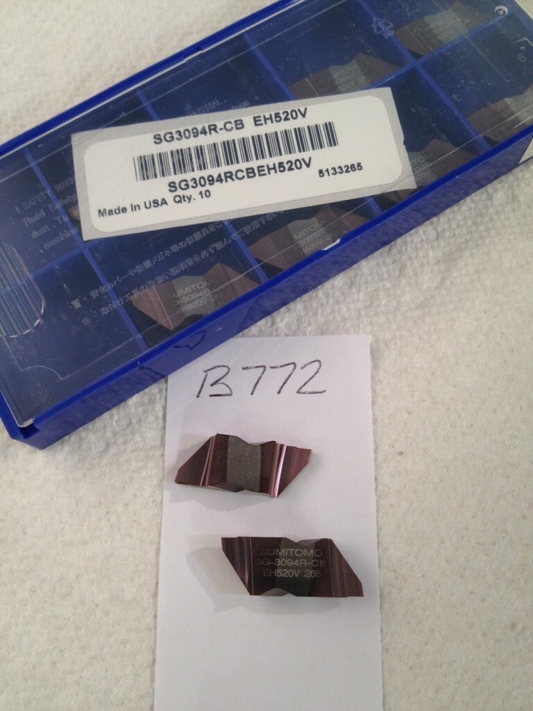 10 NEW SUMITOMO (SG) NG-3094R-CB TOP NOTCH CARBIDE INSERTS GR: EH520V ...