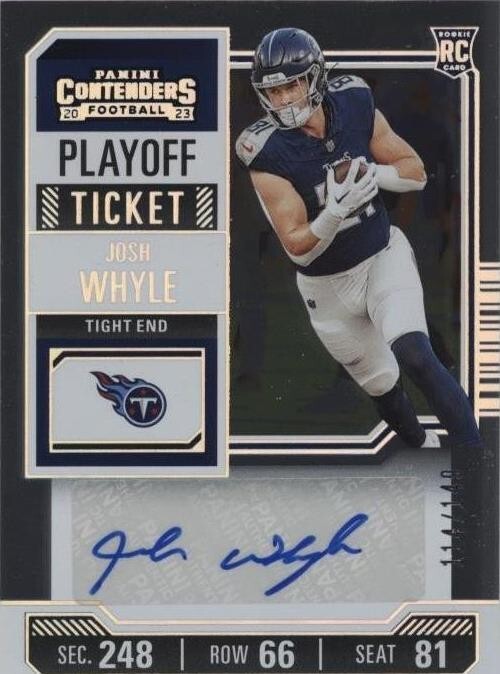 2023 Panini Contenders - Rookie Ticket Josh Whyle #246 Playoff Ticket ...