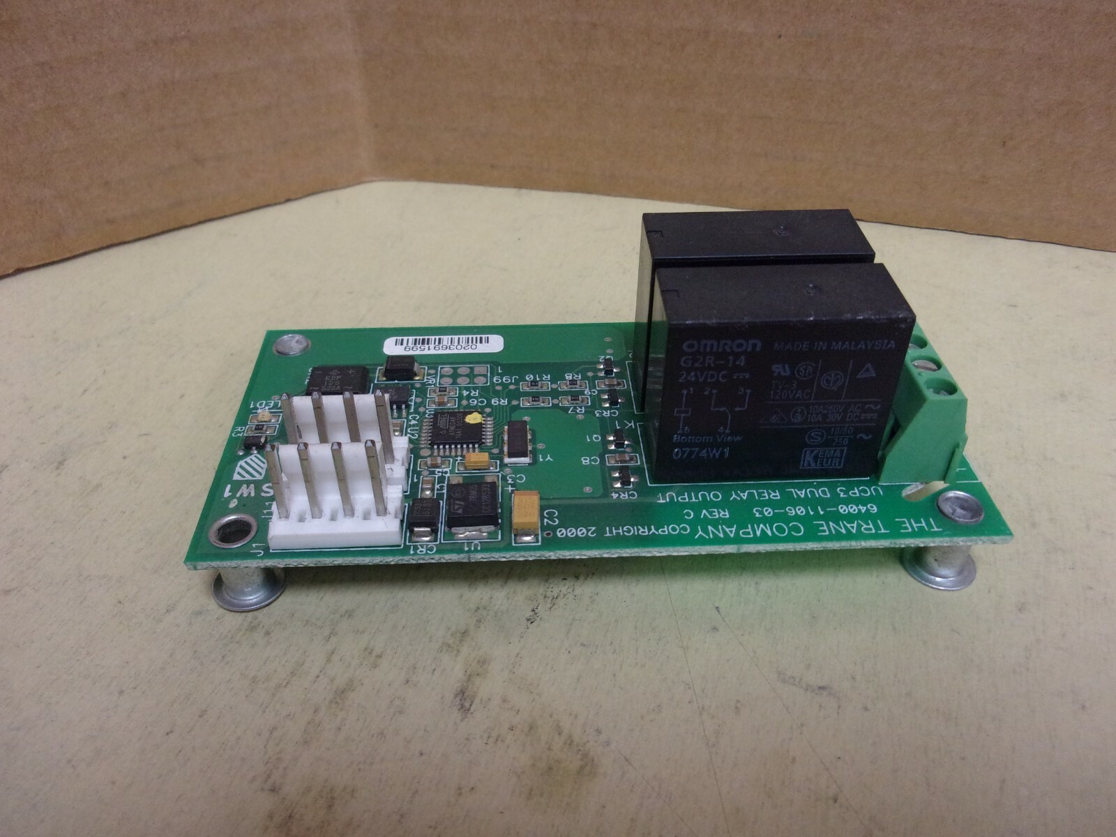 The Trane Company X13650733-06 UCP3 Dual Relay Output Circuit Board ...