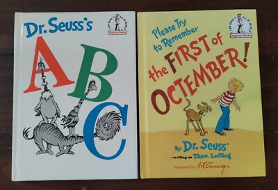DR. SEUSS Lot - 2 Hardcover Books - THE FIRST OF OCTEMBER and ABC | eBay