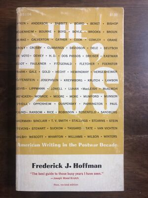 The 20's: American Writing in the Postwar Decade by Frederick J ...