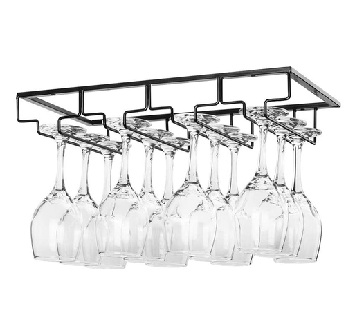 Wine Glass Cup Rack Holder Hanger Organizer Hanging Shelf Under Cabinet ...
