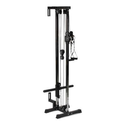 Titan Fitness Tall Wall Mounted Pulley Tower, 84.5" Plate Loaded Cable ...
