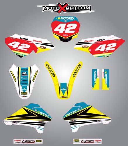 Suzuki DRZ 125 / 2001 - 2007 stickers Full Custom Graphic Kit - STRIKE ...