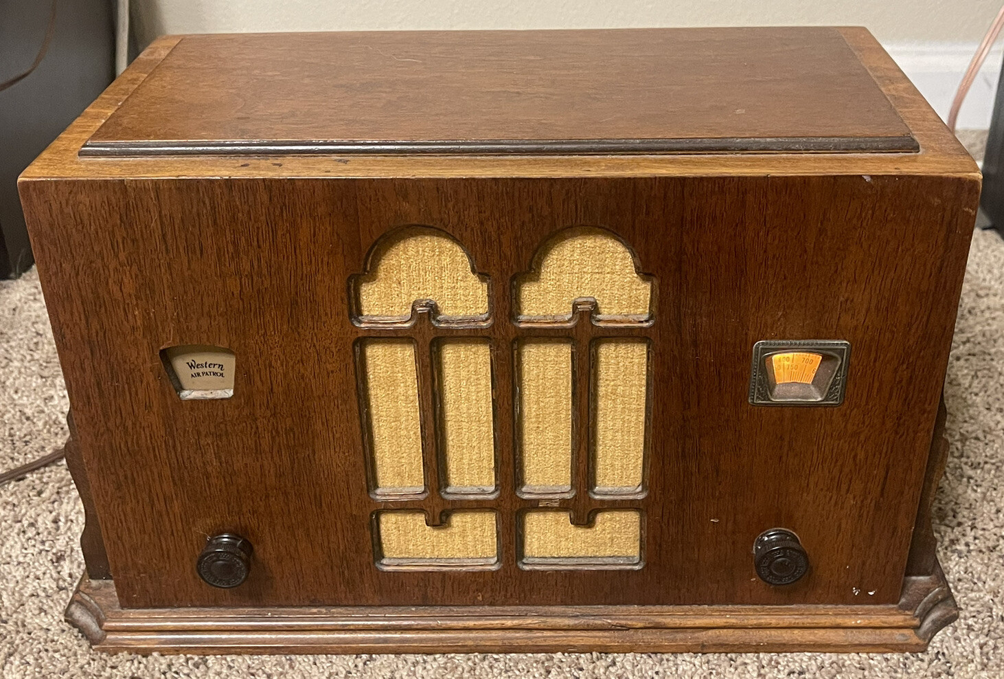 Vintage 1933 Western Air Patrol Tube Radio, Model 28, Gilfillan, RCA | eBay