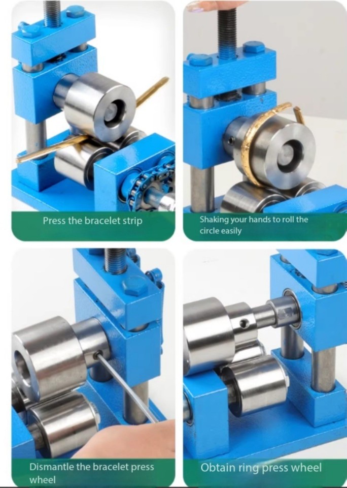 Manual Bending Machine for Gold, Silver, and Copper Bracelets and Rings ...