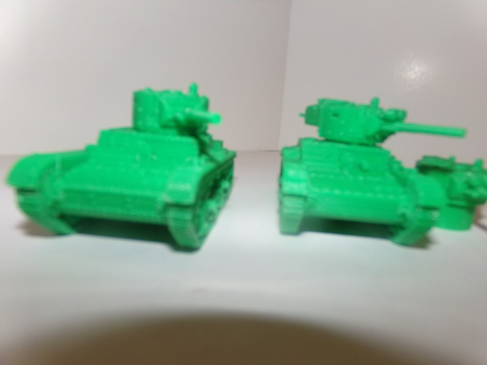Two Basic 1:56 scale Russian T26 Tank Models: suitable for Bolt Action ...