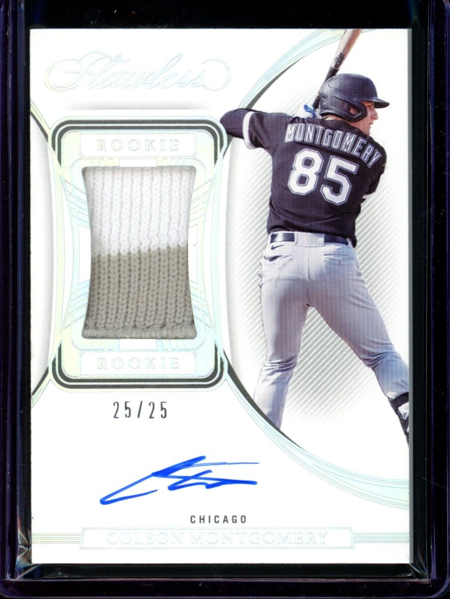 2023 Panini Flawless Rookie Patch Autograph Colson Montgomery Silver ...