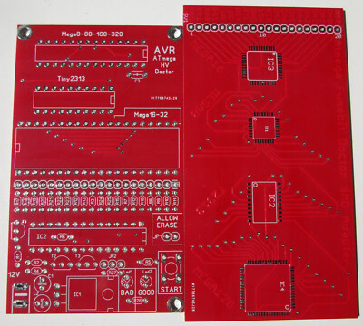 Bare PCB Atmel AVR Atmega, AtTiny fuse bit doctor restore factory ...