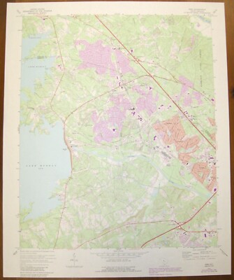 Irmo, South Carolina 1971 Photorevised 1990 Original Vintage USGS Topo ...