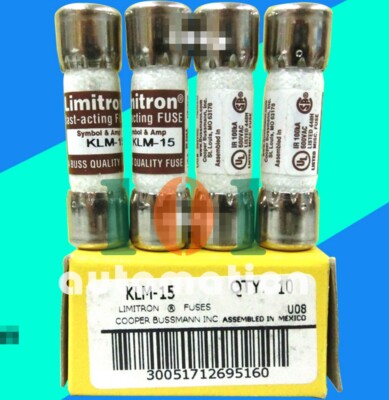 Qty:10 New For KLM-15 15A Fast-acting Supplemental Fuses 600Vac | eBay
