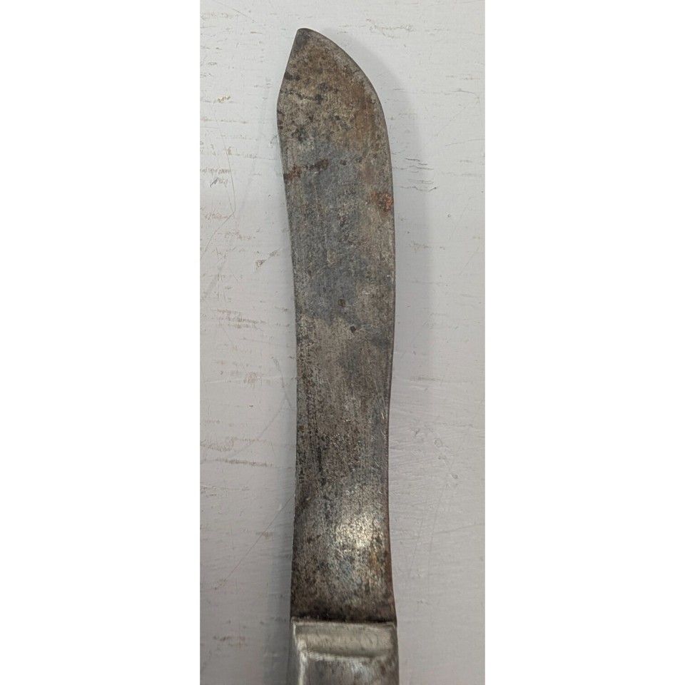 Lot of 3 Vintage Knives Wood Handle Brass Rivets Chef Butcher Primitive ...