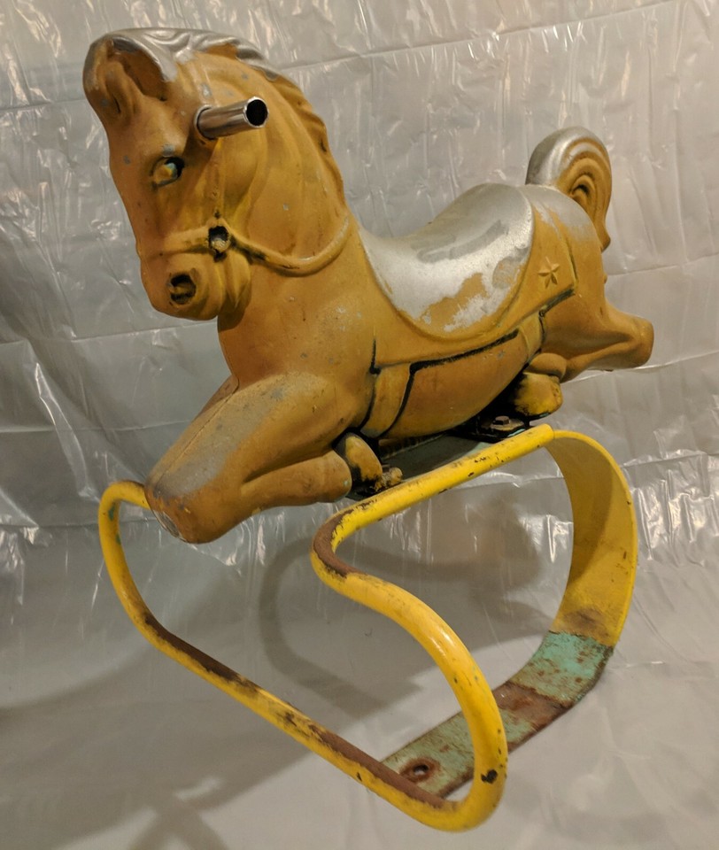 Vintage, Ride-On, Spring, Rocking, Bouncing Horse Metal | eBay