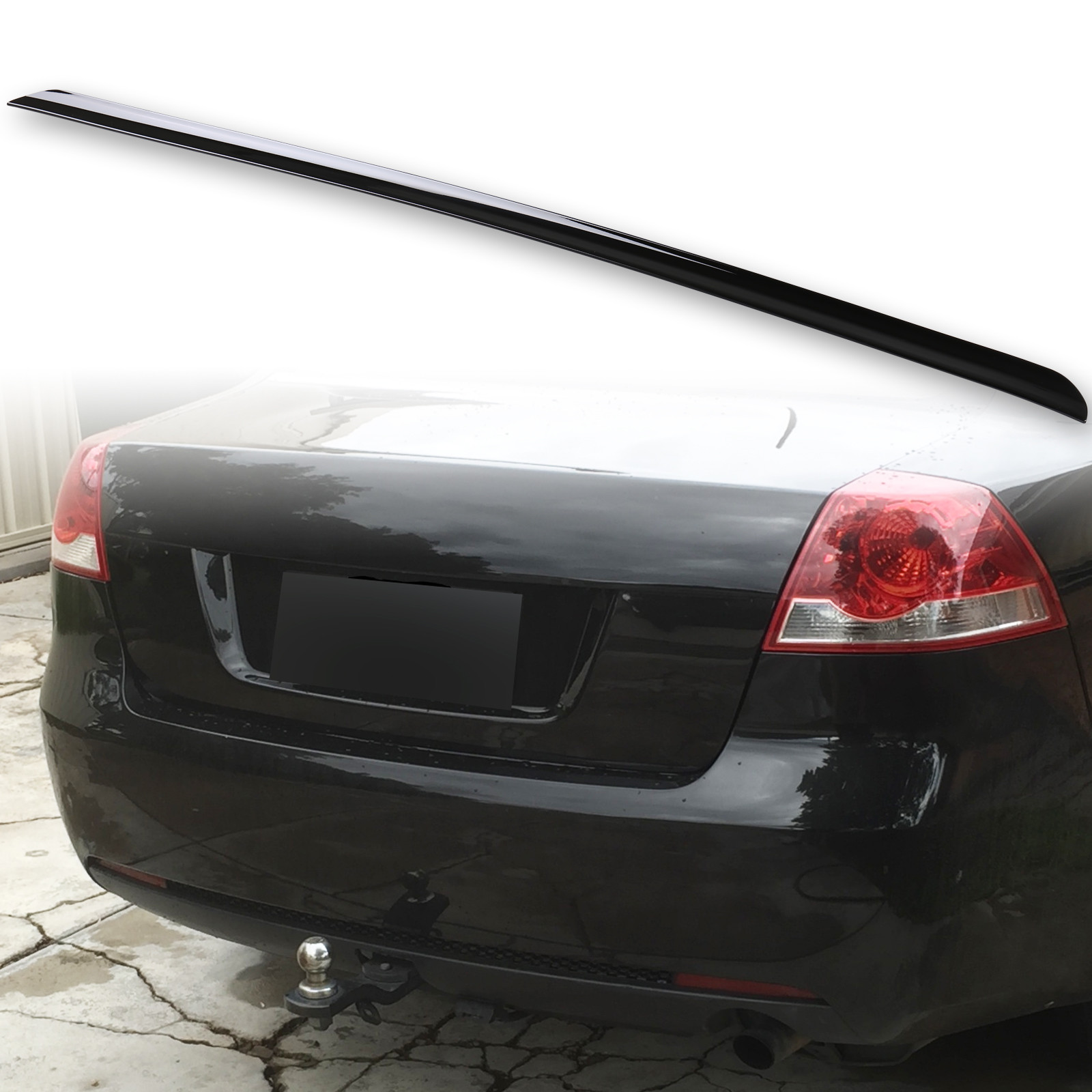 Fyralip Round Style Trunk Lip Spoiler For Pontiac G8 Painted Black 41 ...