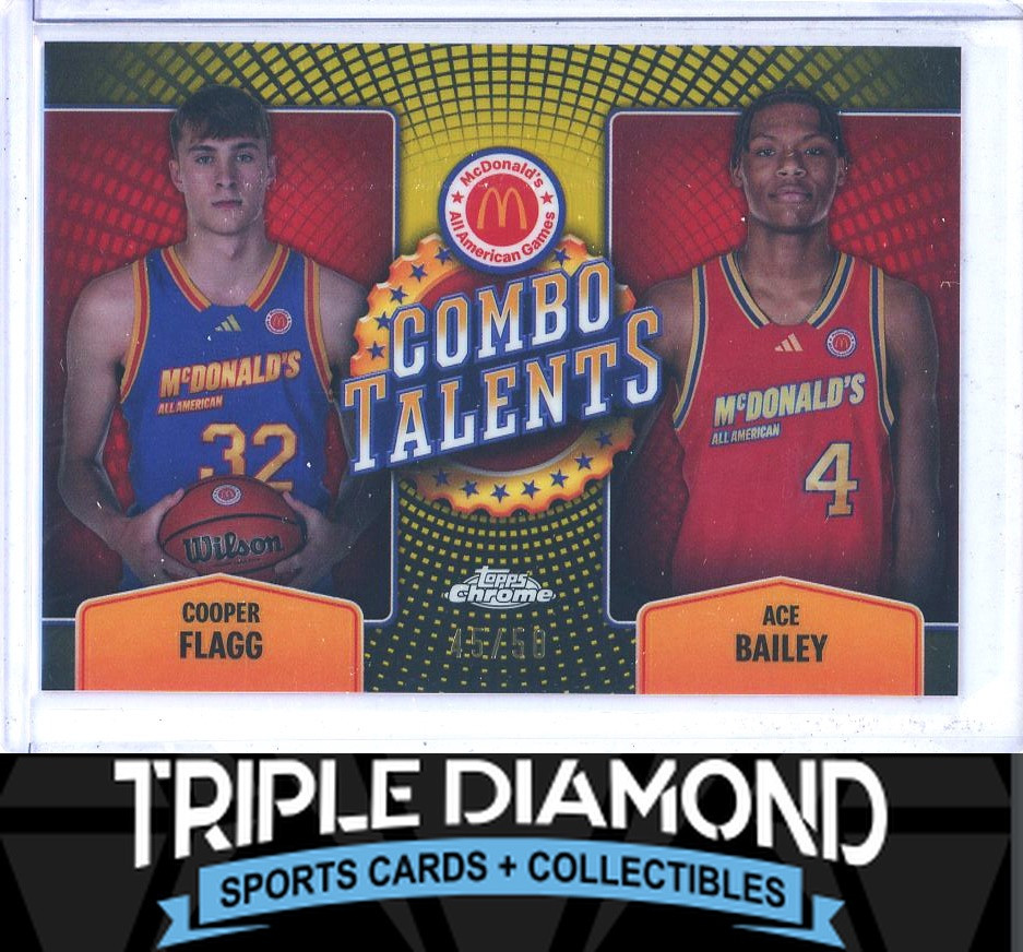 2024 Topps Chrome McDonald's Cooper Flagg/Ace Bailey Combo #45/50 D434 ...