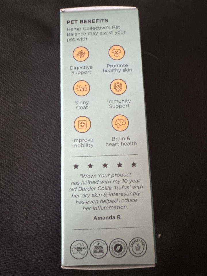 Hemp Collective - Pet Balance Oil 200ml Hemp Store Dog Cat Pet Animal ...