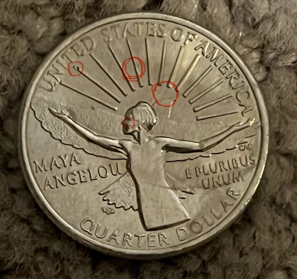 2022 D US QUARTER LIBERTY MAYA ANGELOU COLLECTIBLE WITH ERRORS | eBay