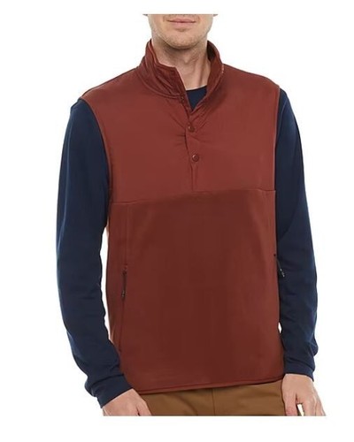 Stylus Rust Red Fleece Mens Vest Sz Extra Large | eBay