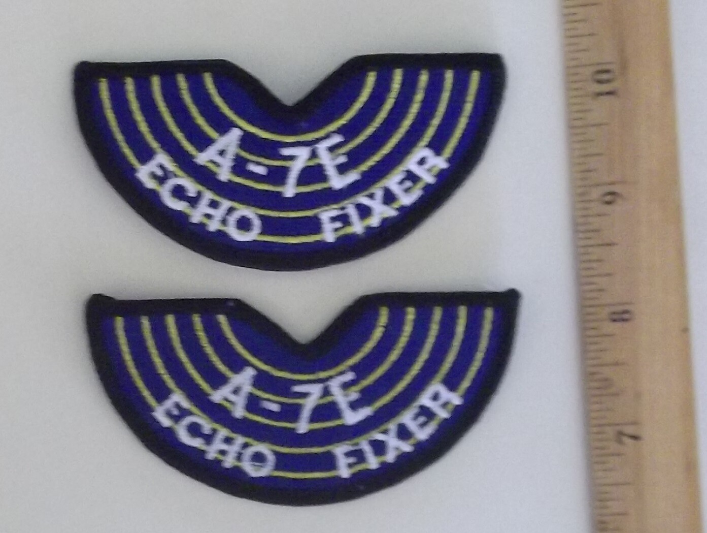 LOT OF 2 ECHO FIXER RADAR MAINTENANCE PATCH LEMOORE A-7E CORSAIR II APQ ...