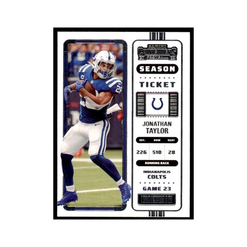 Jonathan Taylor 2022 Panini Contenders #44 Indianapolis Colts Football ...