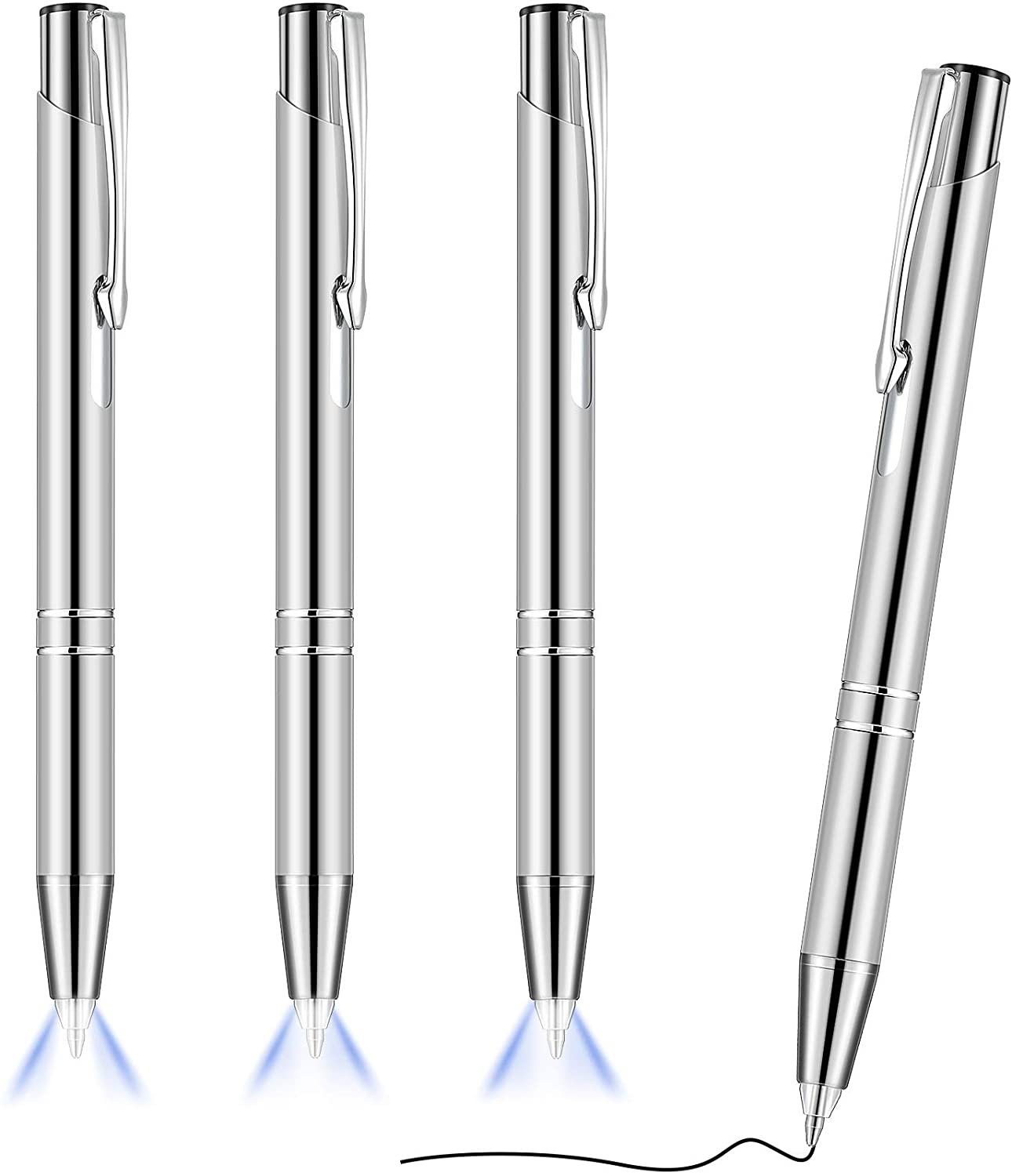 Lighted Tip Pen Flashlight Writing Ballpoint Pens LED Penlight Light Up ...