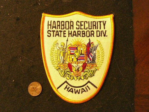 Hawaii State Harbor Port Marine Police Security defunct patch & agency ...
