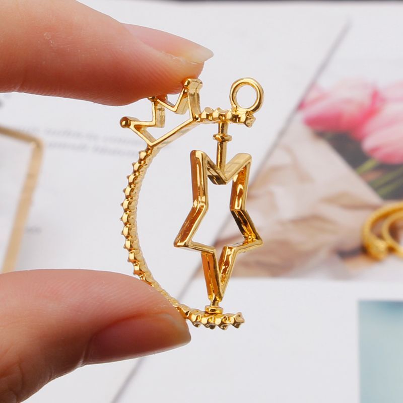 for Creative Rotating Frames Resin Filling Accessories Keychain Craft ...