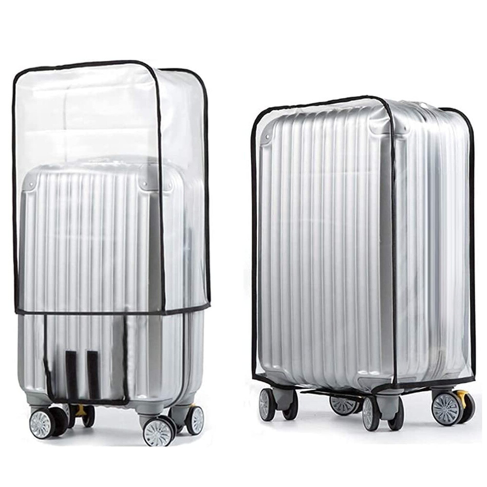 Transparent PVC Clear Plastic Luggage Cover Suitcase Protector Covers ...