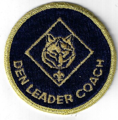 Den Leader Coach Gold Mylar Trained Position Patch Authentic Issue ...