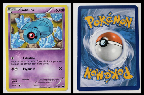 2013 Pokemon BELDUM Card TCG 50/116 Plasma Freeze Team Basic HP 60 MINT ...
