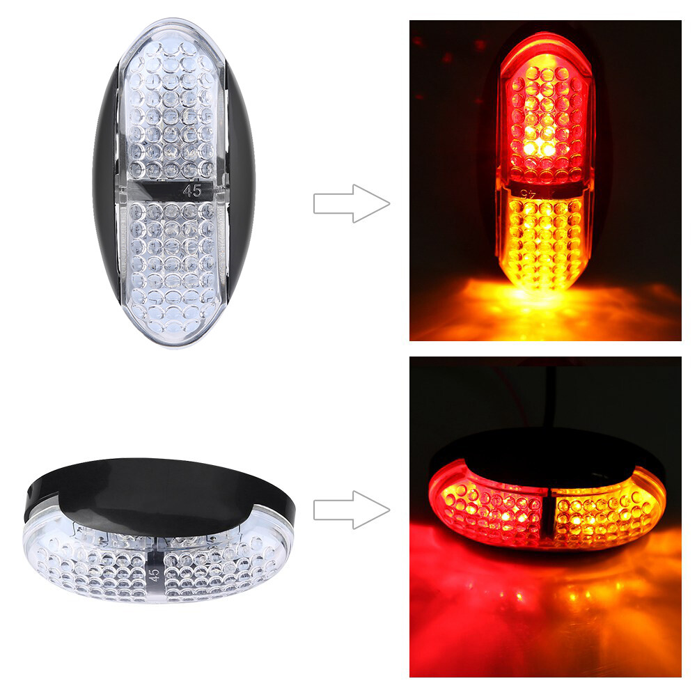 10pcs-Car Truck Trailer Side Marker Turn Signal Light Yellow Red ...