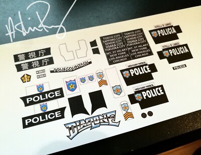 Transformer Diaclone Police Reproduction Stickers | eBay