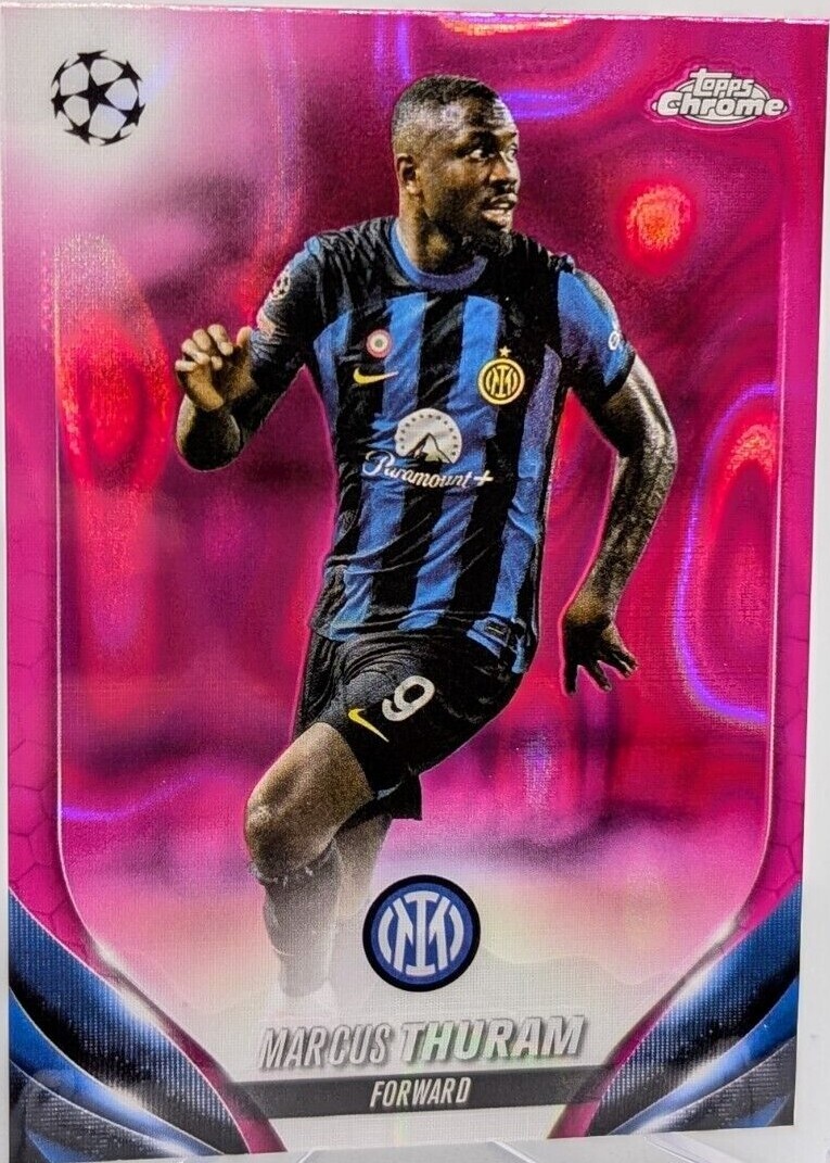 2023-24 Topps Chrome UEFA Club Competitions - Marcus Thuram #52 Pink ...