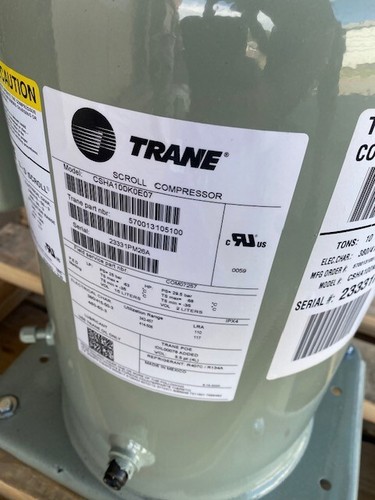 Trane CSHA-100K-0E07 Scroll Compressor 380/460v 3PH, 570013105100 ...