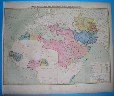 Pre-1900 - Map Of Saudi Arabia