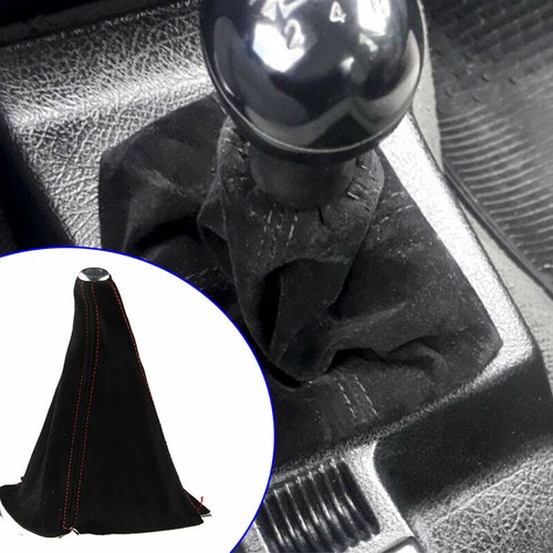 Modified Automatic Car Gear Stick Shift Knob Lever Cover Black Leather ...