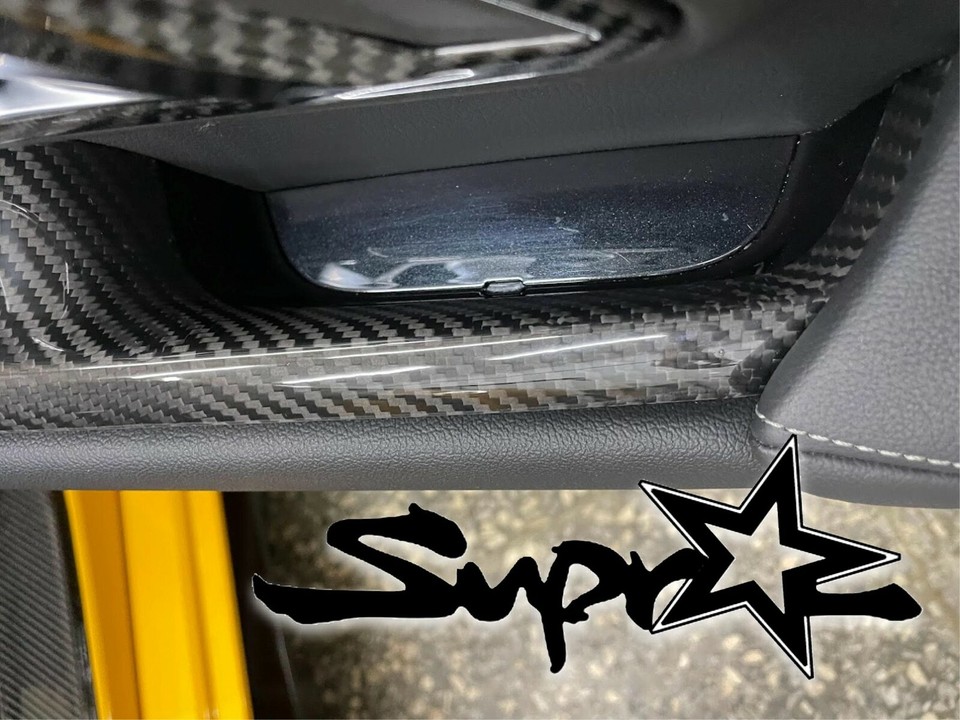 SUPRA STAR Dry Carbon Door Switch cover Set for 2020 - 2022 Toyota GR ...