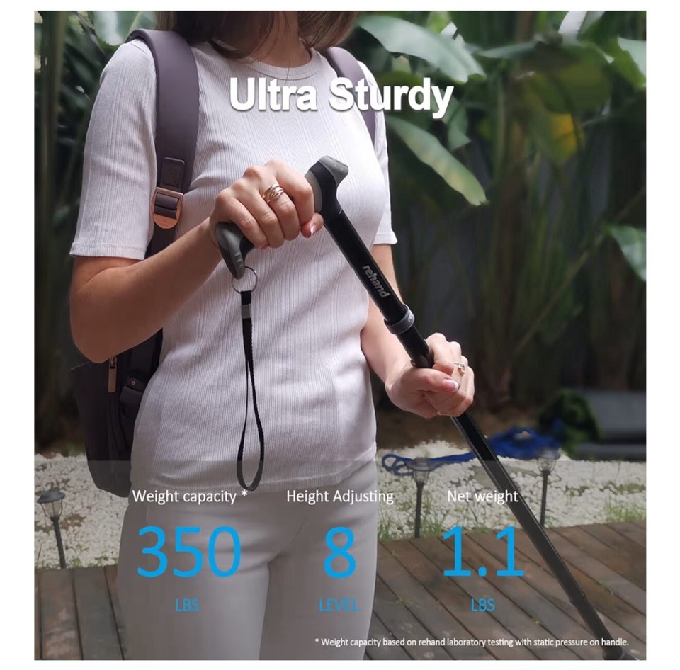 REHAND Walking Cane - Foldable, Adjustable, Collapsible Walking Canes ...