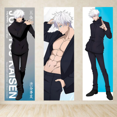 Life-size Posters Jujutsu Kaisen Satoru Gojo Dossal Background Cloth ...