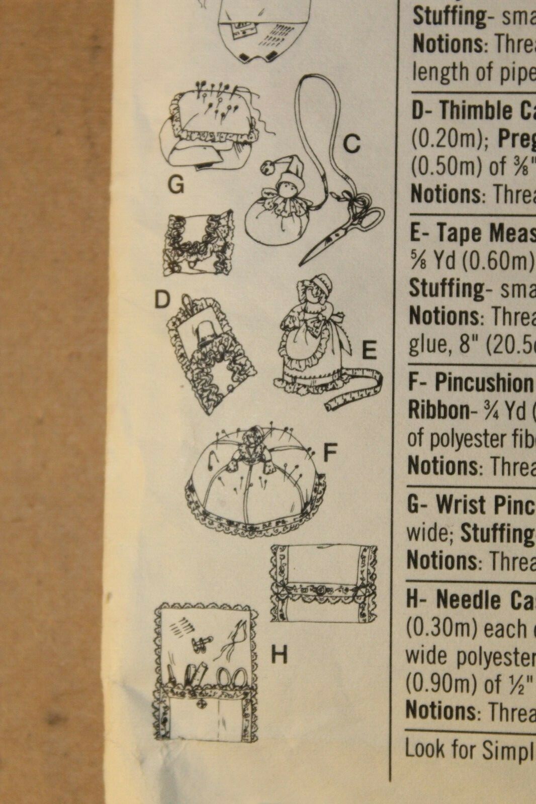 Simplicity Crafts Pattern 7105 Sewing Room Accessories for sale online ...